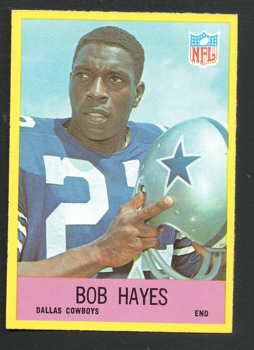1967 Philadelphia Football Card #52 Bob Hayes-Dallas Cowboys Near Mint ...