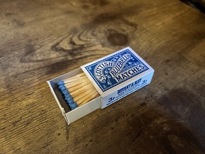 Vintage Matchbox - Scottish Bluebell - Blue Tips - With Matches | eBay
