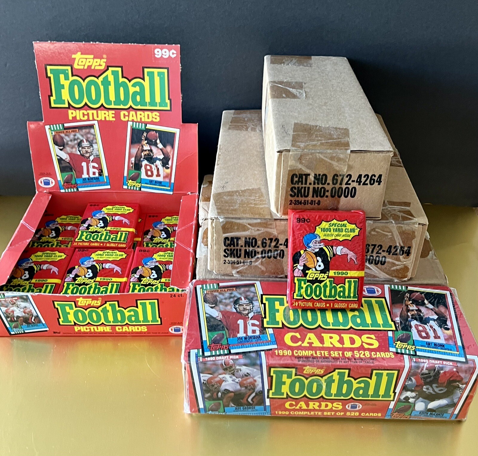 1990 Topps Football Set In True Sealed Factory Origin Box | eBay