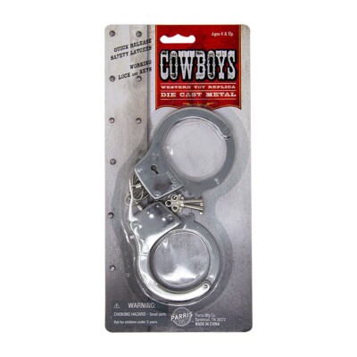 Diecast Replica Handcuffs with Keys Cowboy Western Prop Toy | eBay