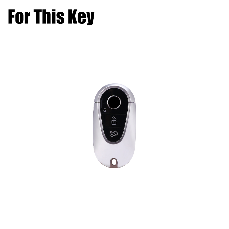 Aluminum Alloy Car Key Fob Case Cover Bag For Benz S400 S450 C260 C300 ...