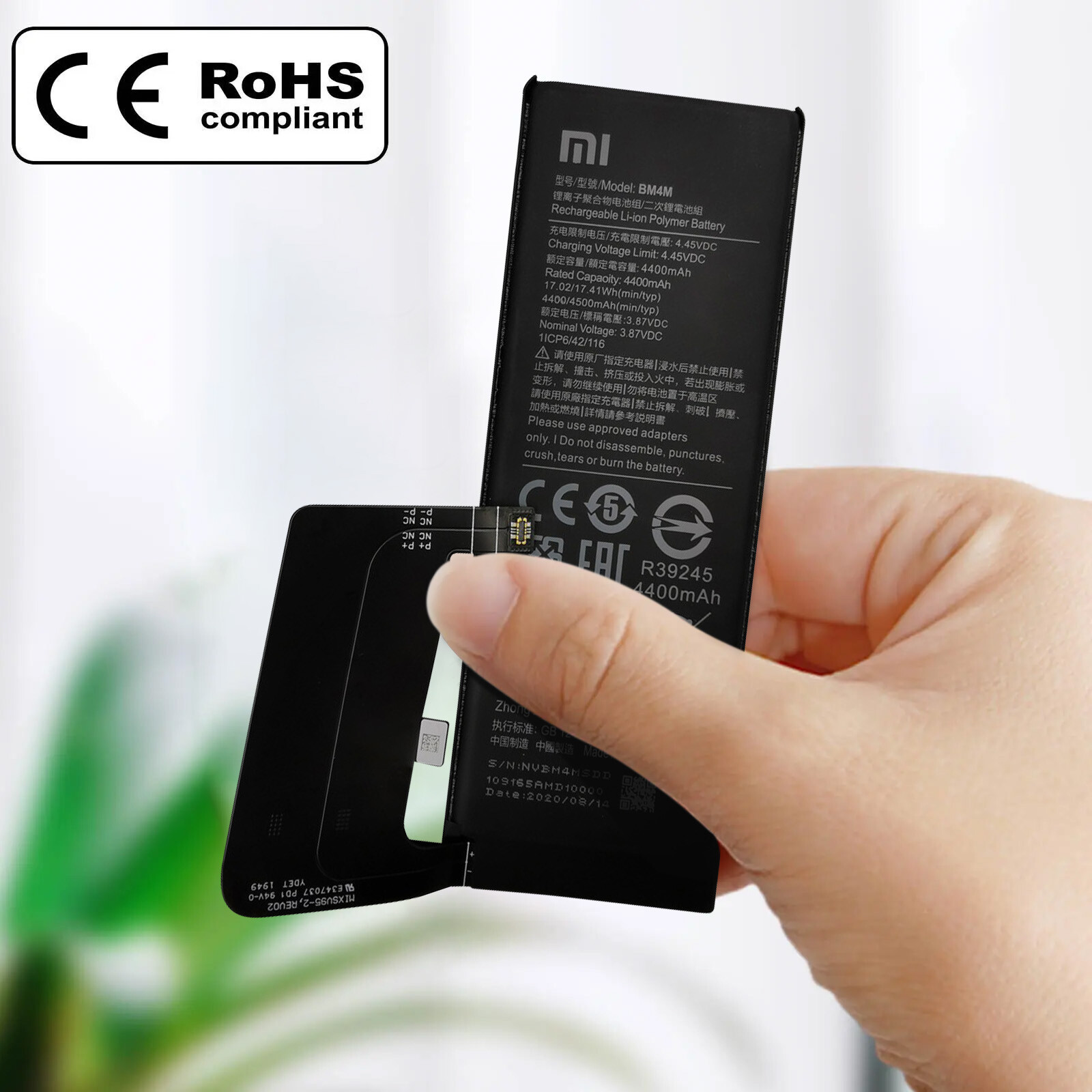 Batterie Interne pour Xiaomi Mi 10 Pro 5G 4500mAh 100% Compatible ...