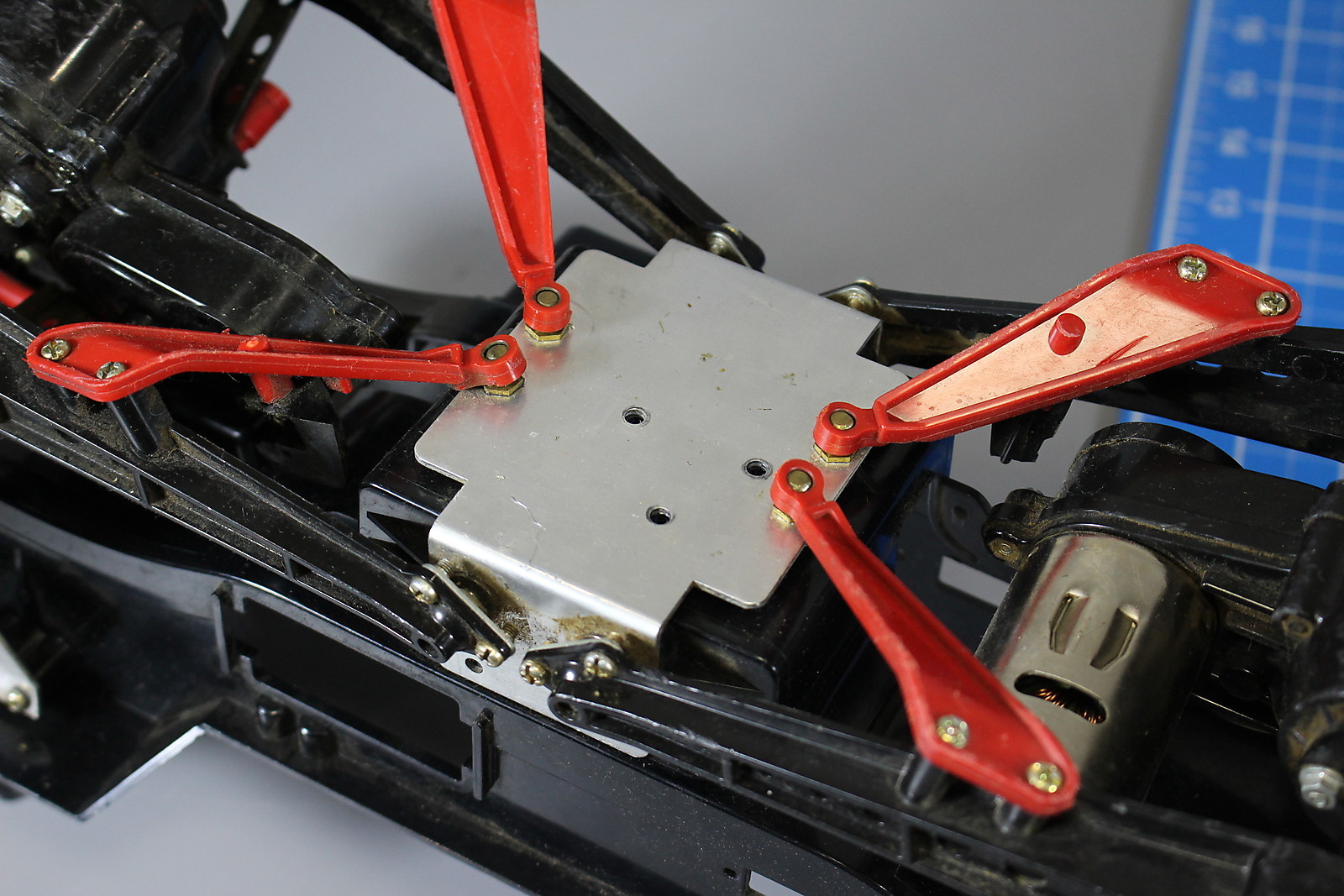 New Aluminum Chassis Plate Brace Bracket for Tamiya RC 1/10 Bullhead ...