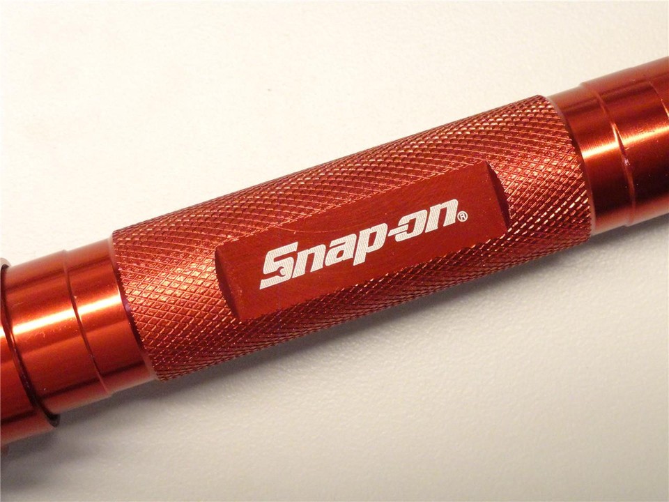 Snap On Flashlight, Aluminum, Six LED Lamps 2x AA Cell, Minor Damage ...