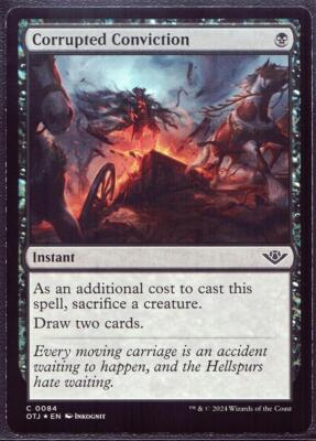 Corrupted Conviction - 84 Foil MTG OTJ | eBay