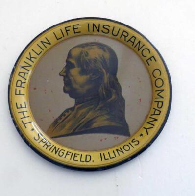 ANTIQUE THE FRANKLIN LIFE INSURANCE COMPANY SPRINGFIELD, IL - METAL TIP ...