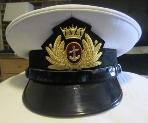 ROYAL UK MERCHANT NAVY Officer HAT CAP NEW MOST SIZES HI QUALITY CP ...
