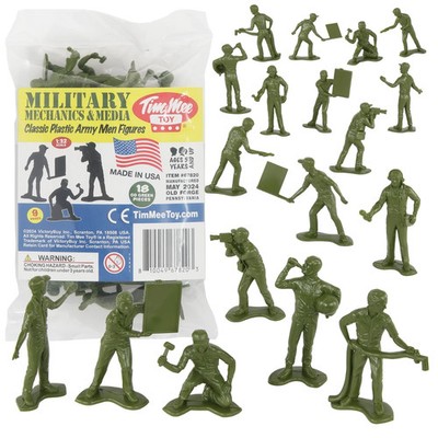 BMC Tim-Mee Toys reissue Mechanics & Media in army green | eBay