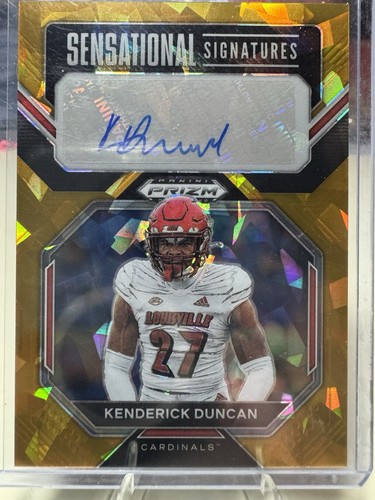 2022 Prizm Kendrick Duncan Auto Gold Ice Sensational Signatures RC UL ...