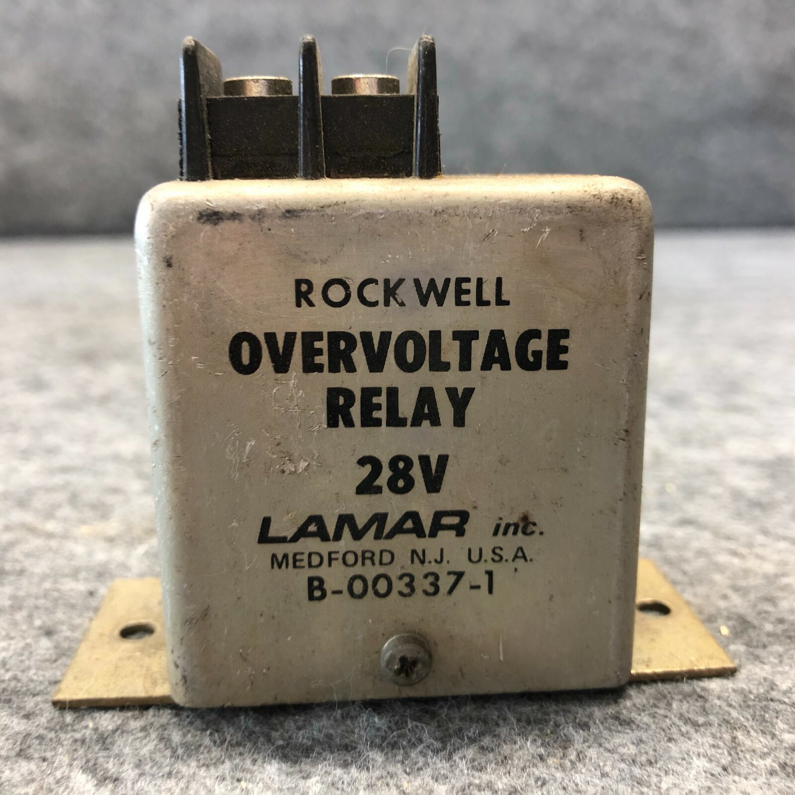 Rockwell Lamar Overvoltage Relay 28V P/N B-00337-1 | eBay