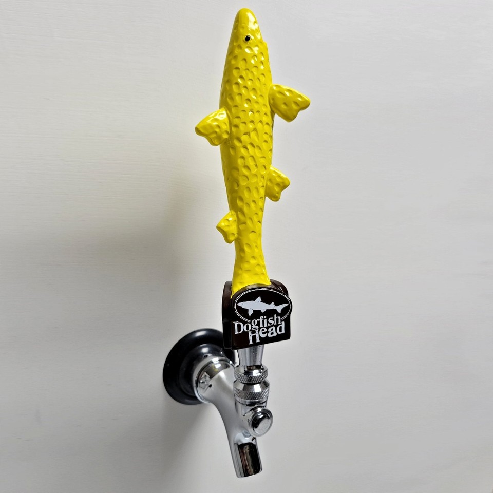 Dog Fish Head Beer Yellow Shorty Tap Handle | eBay