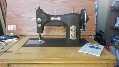Vintage Domestic Rotary Electric Sewing Machine Series 153 IN CABINET ...