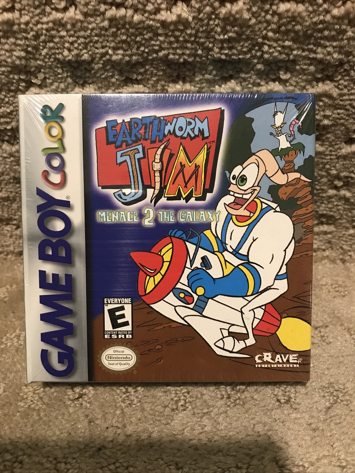 Earthworm Jim: Menace 2 the Galaxy Nintendo Game Boy Color, 1999 Sealed ...