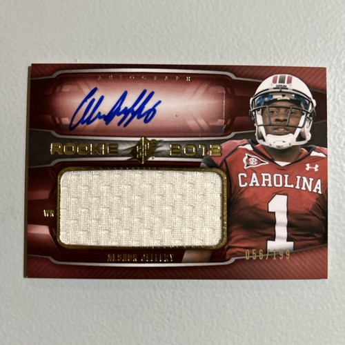 2012 UD SPx ALSHON JEFFERY ROOKIE PATCH AUTO RPA 56/199 South Carolina ...