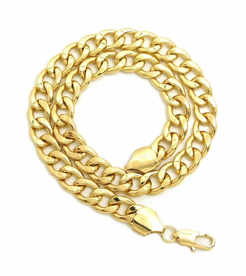 HIP HOP ICED MIGOS LARGE YRN PENDANT & 18" CUBAN CHOKER CHAIN FASHION ...