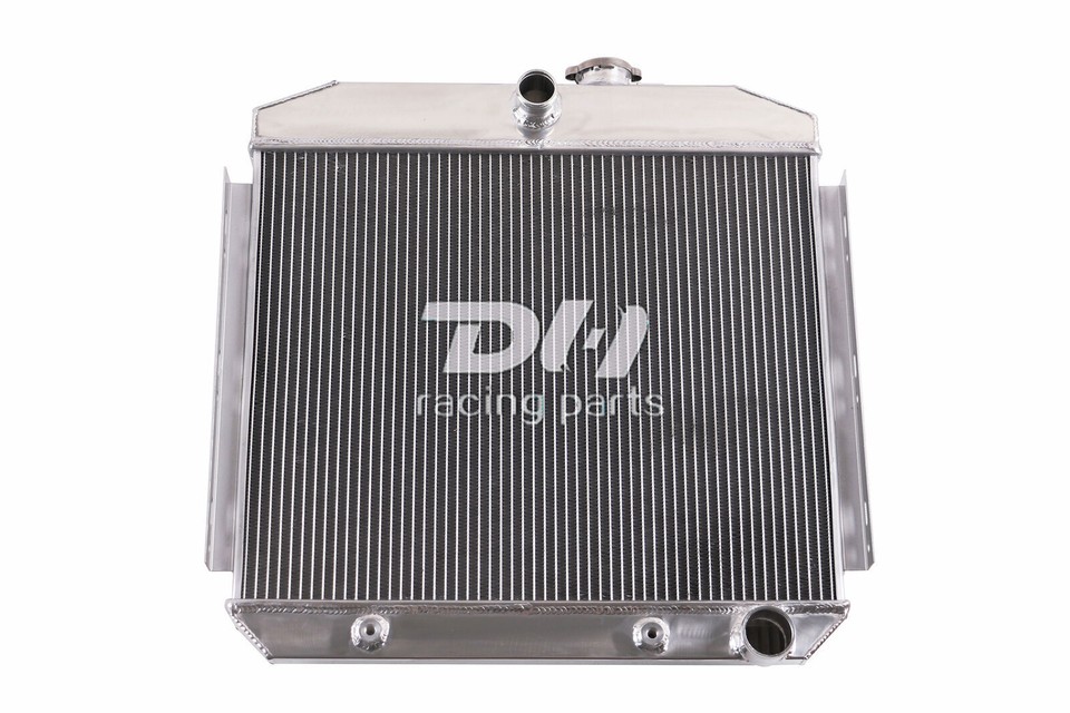 4Rows Aluminum Radiator For 1955--56-57 Chevy Bel Air 150 210 Del Ray ...