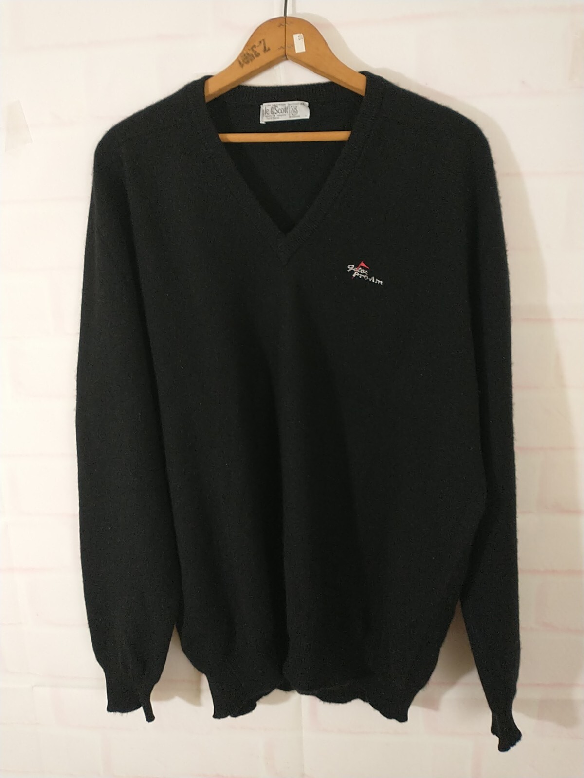 Gator Pro Am Cashmere Golf Sweater 48 Black - Gem