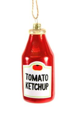 Cody Foster Tomato Ketchup Kitchen Faux Food Condiment Glass Christmas ...