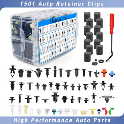 1501Pcs Car Retainer Clips Auto Fasteners Fender Push Trim Clip Pin ...