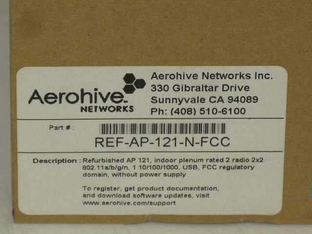 Aerohive HiveAP 121 AH-AP-121-N-FCC 802.11n Dual Radio Access Point ...