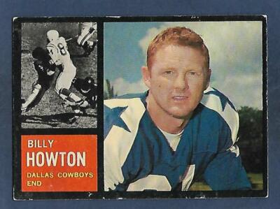 1962 Topps Billy Howton Dallas Cowboys #42 Football Card | eBay