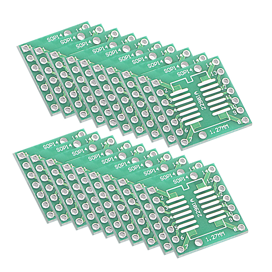 0.65 / SOP 14PIN 1.27 to DIP Adapter PCB Board Surface Mounted ...