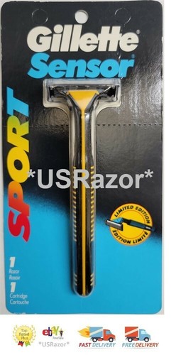 Gillette Sensor Razor Sport Metal Shaver Handle 93 USA fit Excel 3 ...