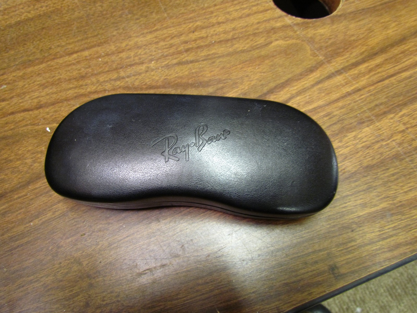 Authentic Ray Ban Eyeglass Case Black Hard Clamshell | eBay