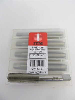 ITM 267NF0323, 1/2"-20NF, HSS Bottom Hand Tap - 5 each | eBay