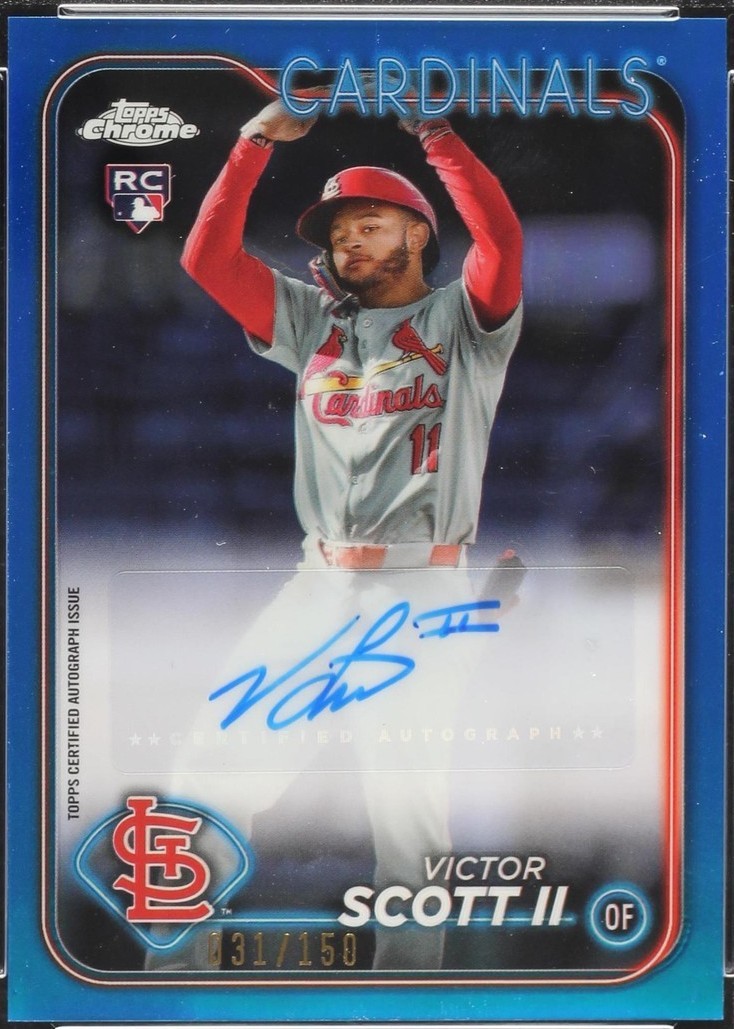 2024 Topps Chrome Update Series - Autographs Victor Scott II #AC-VIS ...