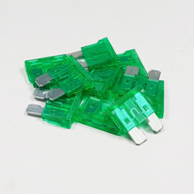 30 A Amp Standard Blade Fuses Green Amps Fuse Car Van Auto Marine Pack ...