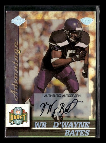 1999 Collector's Edge Advantage - D'Wayne Bates #154 Rookie Autographs ...