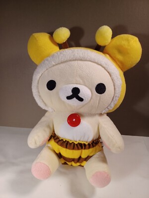 Rilakkuma Meets Honey Plush - Large Bear Bee 16" Stuffed Toy - used | eBay