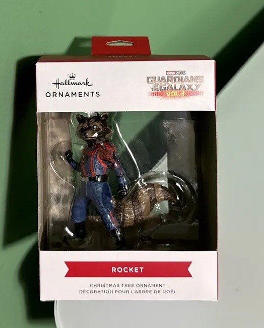 ROCKET Guardians Of The Galaxy Vol 3 Hallmark Christmas Tree Ornament ...
