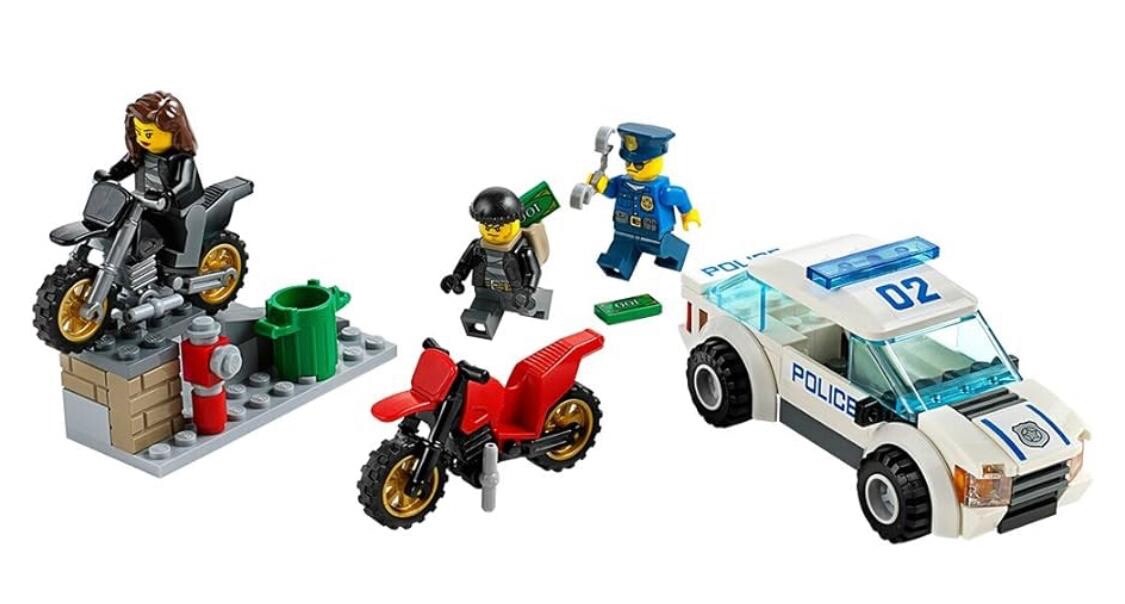 LEGO CITY: High Speed Police Chase (60042)+Crook Pursuit (60041). 100% ...