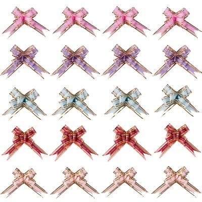 20pcs 1.97inch 8 Colors Pull Bows Large Pull Bow Gift Wrapping Bows ...
