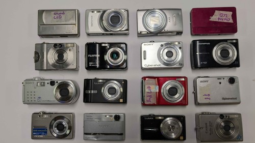 Digital Camera Lot Vintage Digicams Canon Sony Lumix Olympus FujiFilm ...