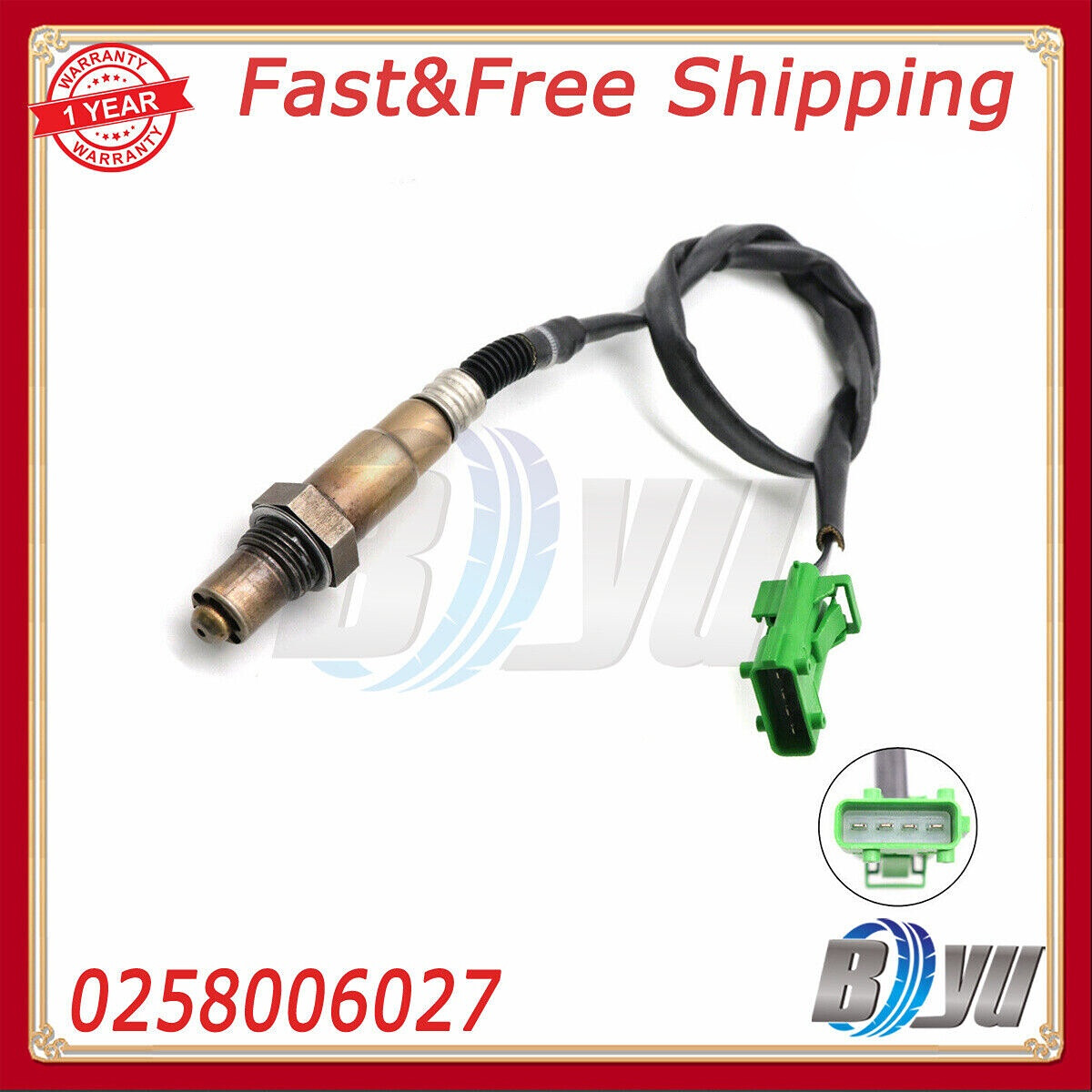New Oxygen Sensor 0258006027 Fits For CITROEN C2 C3 C4 C5 C6 C8 PEUGEOT ...