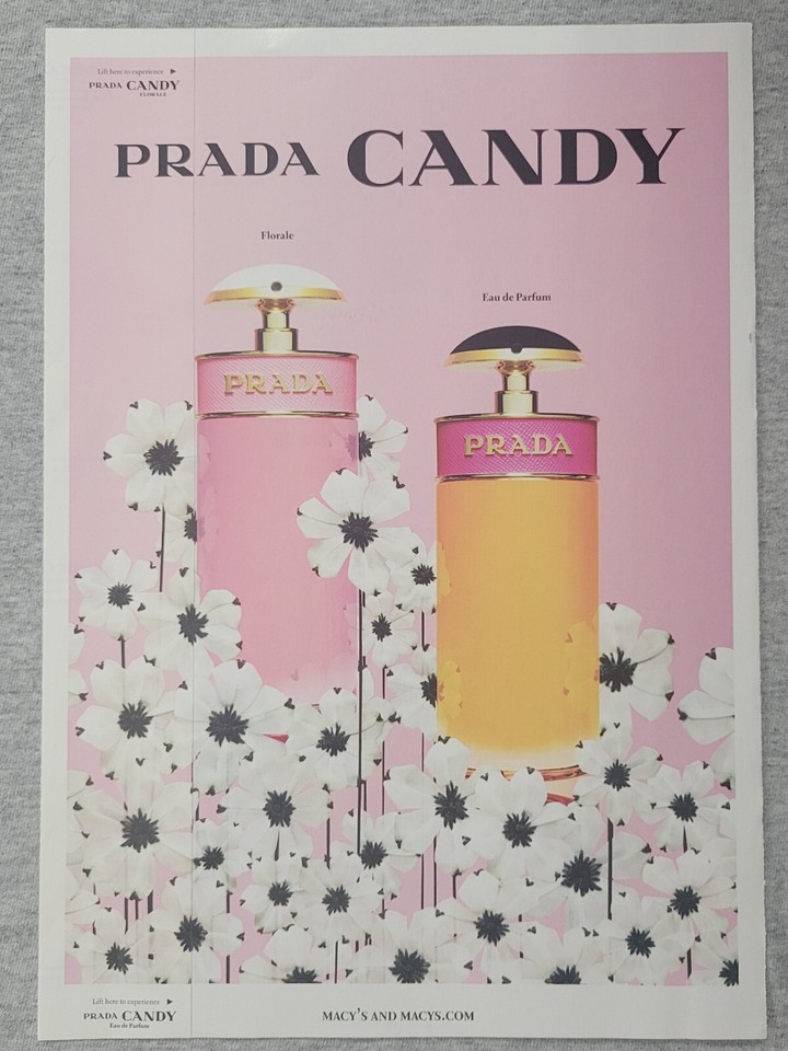 2015 Magazine Advertisement Page Prada Candy Perfume Cute Woman Print ...