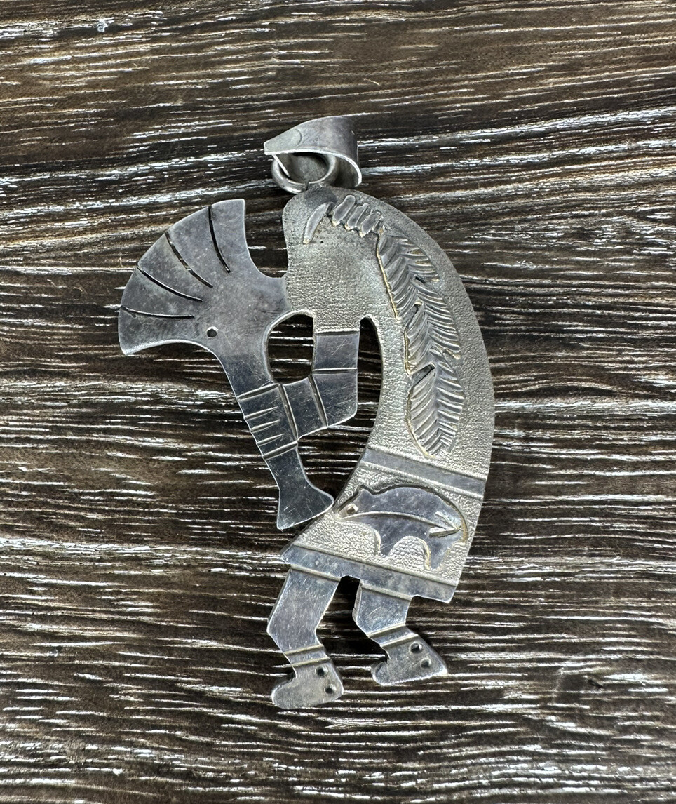 Vintage Randall Begay Kokopelli Pendant 925 Sterling … - Gem