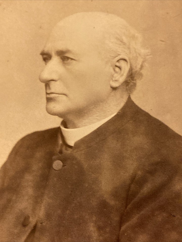 Victorian Cabinet Card Photo Vicar Man - Russell, London | eBay UK