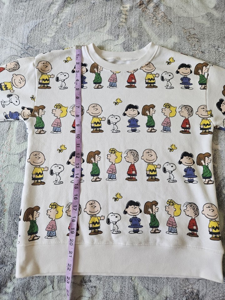 Peanuts Snoopy All Over Print Crewneck Sweatshirt 2016 Small Size | eBay