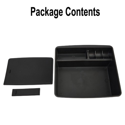 Car Storage Box Auto Interior Inner Black ABS Organizer Cover 17.3x16cm ...