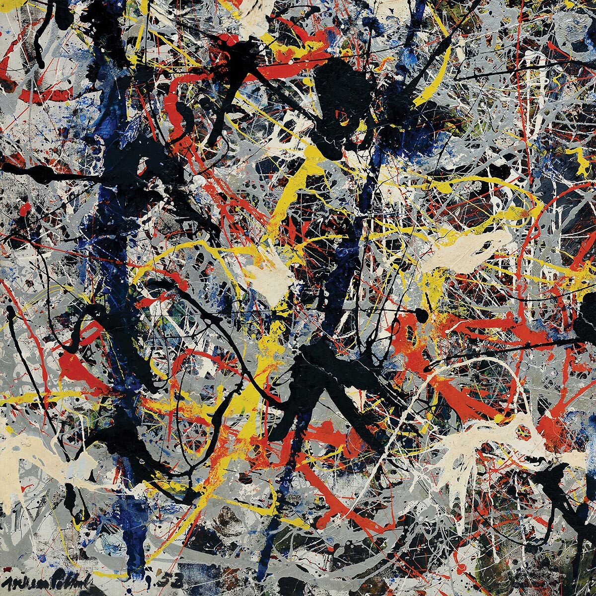 60W"x26H" BLUE POLES NUMBER 11, 1952 by JACKSON POLLOCK - DRIP CHOICES ...