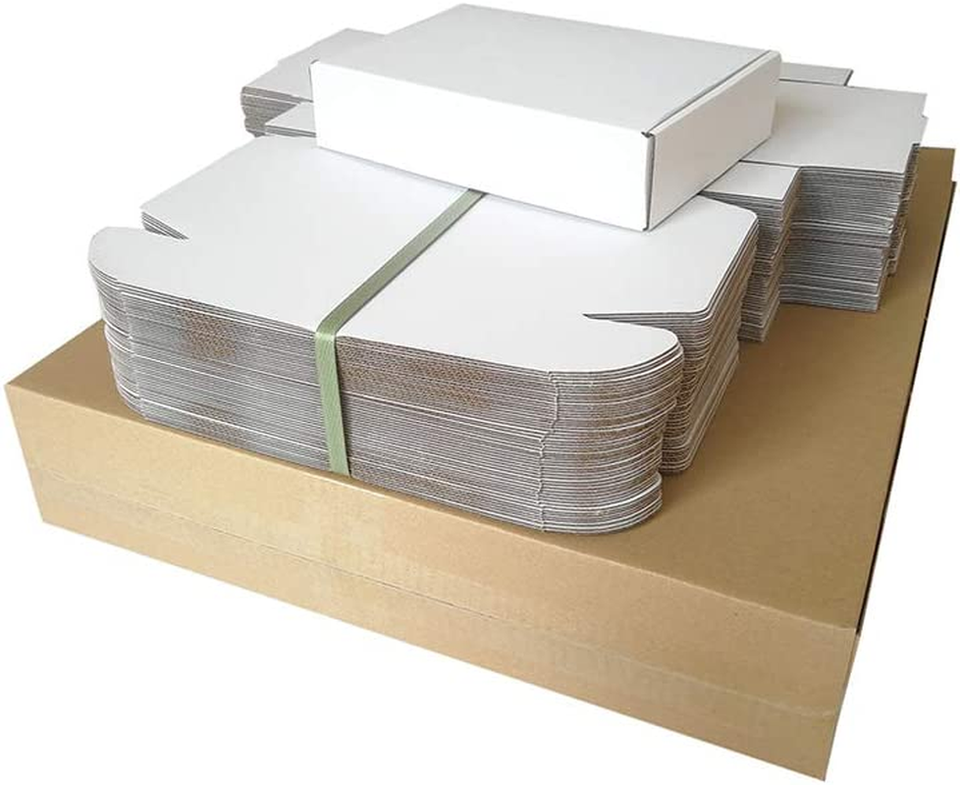 CH-BOX 50 Pack of 7x6x2''(Inner Size) Corrugated Mailers,Cardboard ...