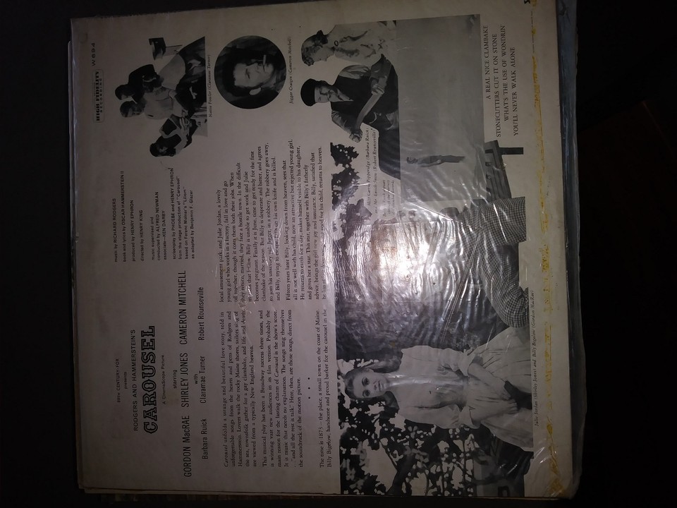 Vinyl Record- Carousel Original Motion Picture Soundtrack- Like New | eBay