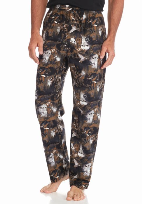 Saddlebred - Mens M - NWT - Black Lab Labrador Dog Flannel Sleep Pajama ...