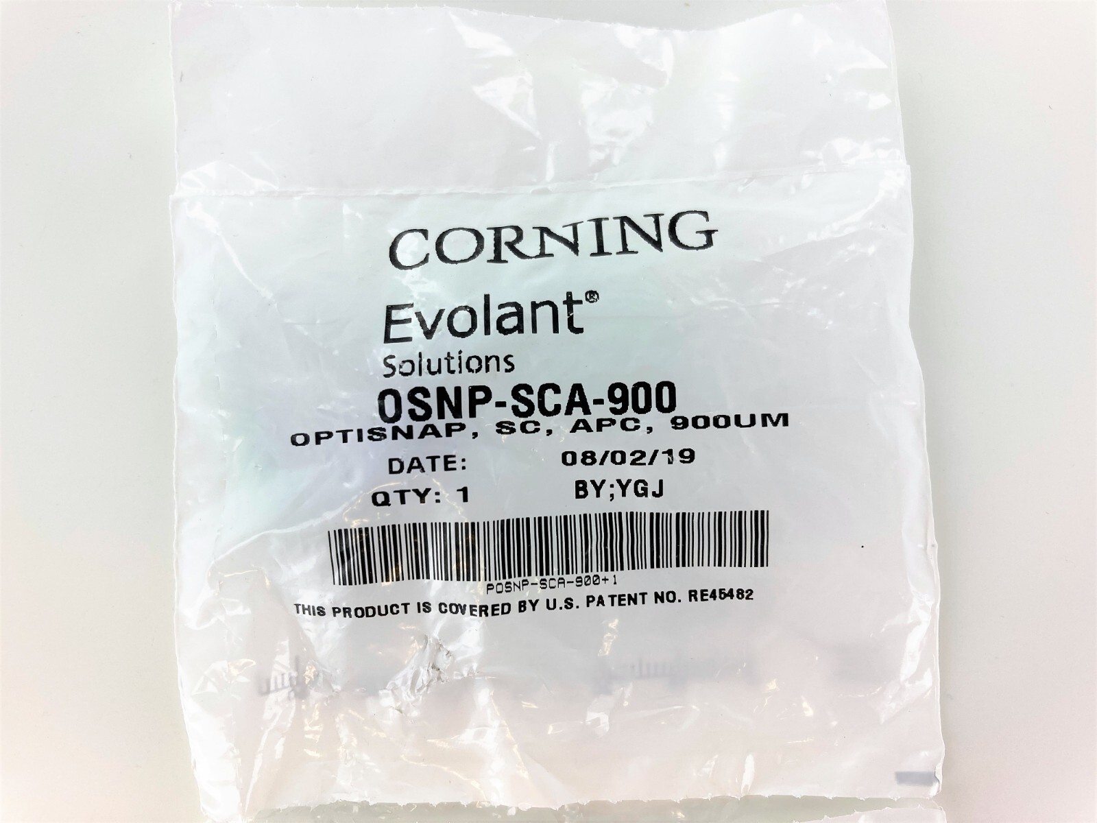 Corning OSNP-SCA-900 Fiber Optic Connector 900 um SC SM OS2 APC, NEW ...