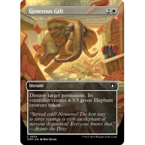 Generous Gift (borderless) X4 M/NM Magic: The Gathering MTG Commander ...