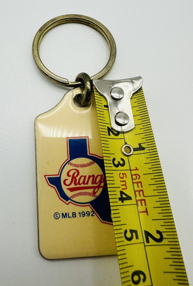 MLB 1992- TEXAS RANGERS TEAM LOGO BASEBALL ENAMEL GOLD TONE KEY RING ...